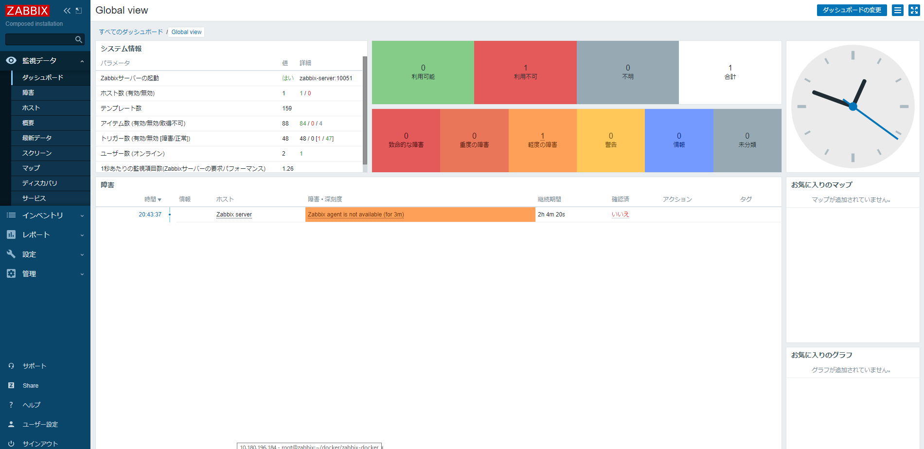 【zabbix】docker Composeで最新バージョンの構築手順(centos8環境) インフラエンジニアの技術log